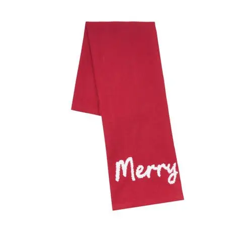 CAROL & FRANK A Christmas Holiday Tufted Solid Towel Collection - Red