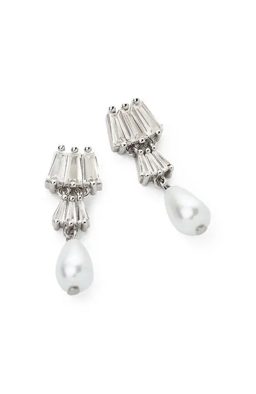 OLIVE & PIPER Rue Drop Earrings - Silver