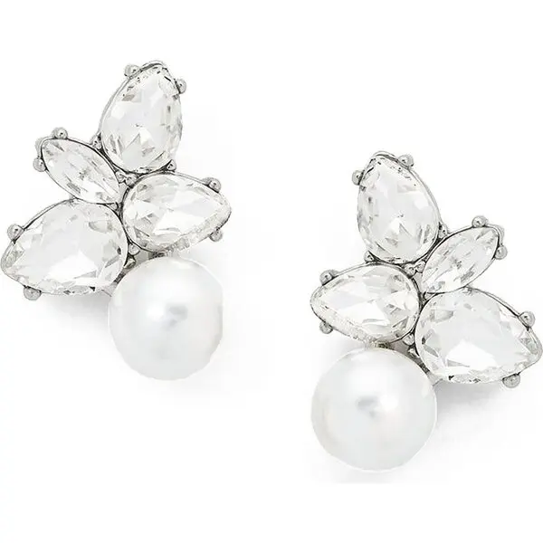 OLIVE & PIPER Remi Stud Earrings - Silver