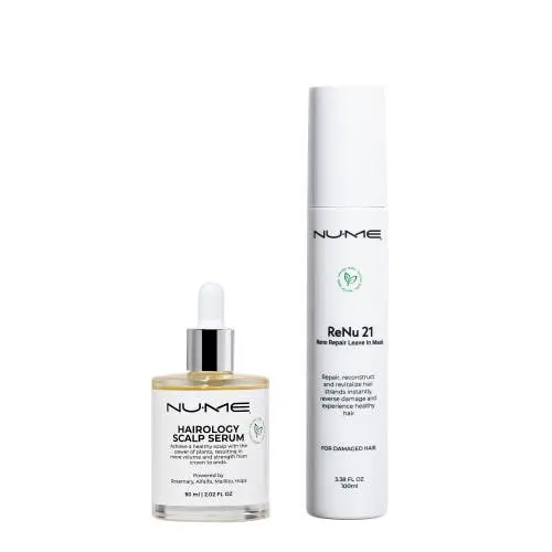 NUME Restore Scalp Serum + Leave-in Mask - White
