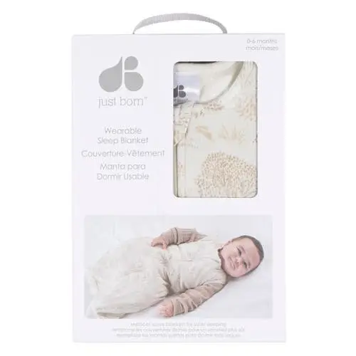 JUST BORN Tan Sleeveless Wearable Blanket