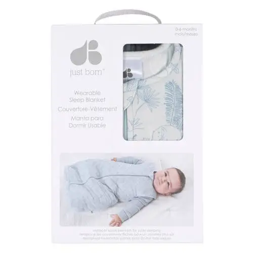 JUST BORN Blue Sleeveless Wearable Blanket