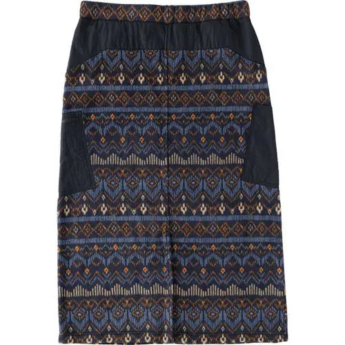 KAVU Relaxed Fit Fleece Skirt - Chalet Holiday
