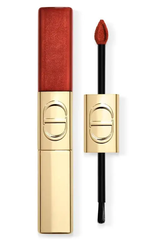 Dior Rouge Liquid Sequin Duo Lipstick - 747 Flame