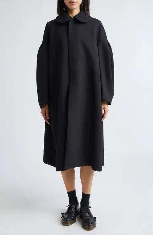 Comme Des Garçons Peter Pan Collar Overcoat