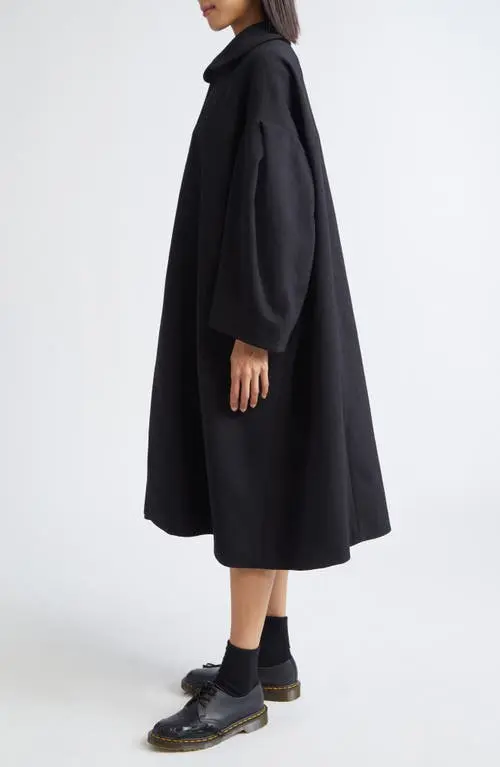 Comme Des Garçons Peter Pan Collar Overcoat