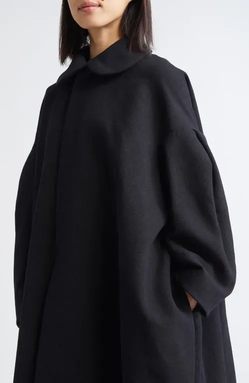 Comme Des Garçons Peter Pan Collar Overcoat