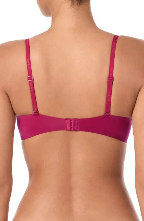 Dkny Underwire Convertible T-shirt Bra - Red Plum