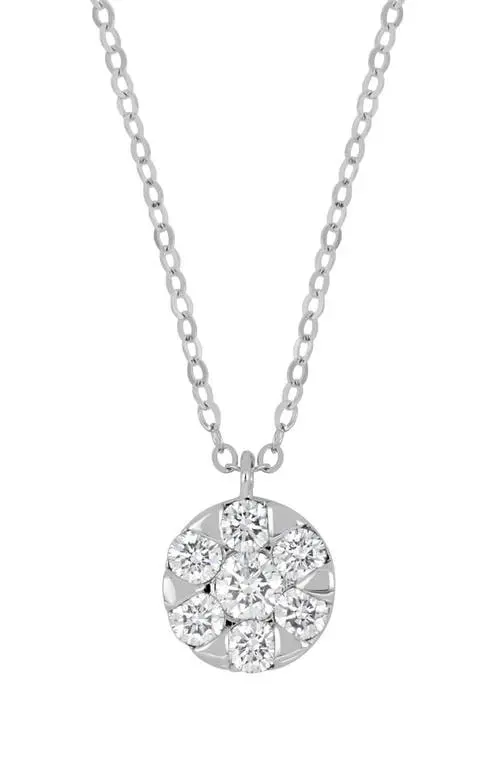 Bony Levy Mika Pavé Diamond Circle Pendant Necklace - 18k Yellow White Gold