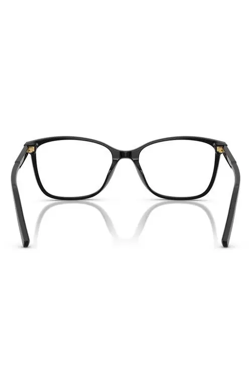 Dolce & Gabbana 52mm Rectangular Eyeglasses - Black/demo Lens