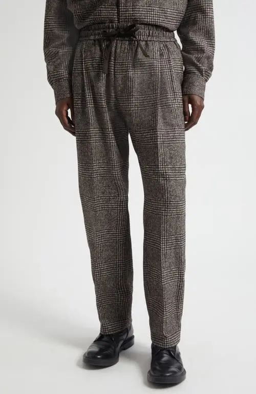 Dolce & Gabbana Glen Plaid Wool & Alpaca Blend Pants