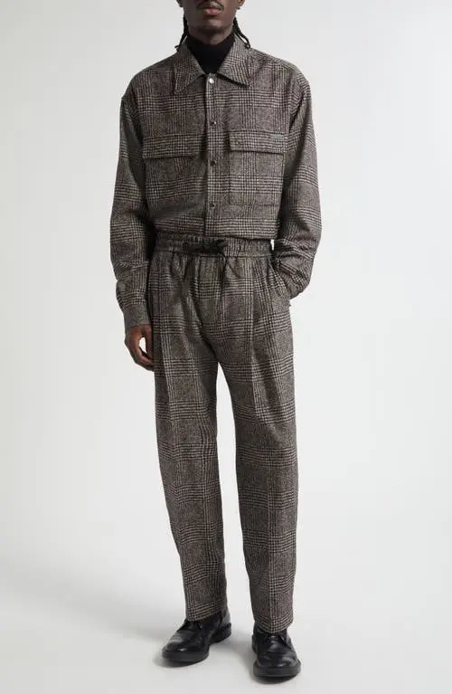 Dolce & Gabbana Glen Plaid Wool & Alpaca Blend Pants