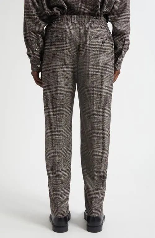Dolce & Gabbana Glen Plaid Wool & Alpaca Blend Pants