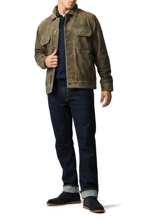 Rodd & Gunn Little River Suede Trucker Jacket