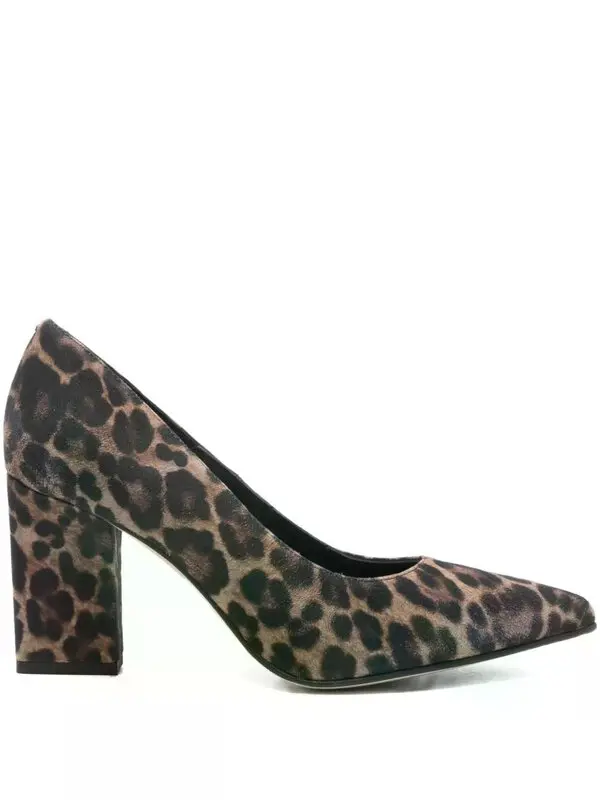 PEDRO MIRALLES Leopard Print Pointed-toe Pumps