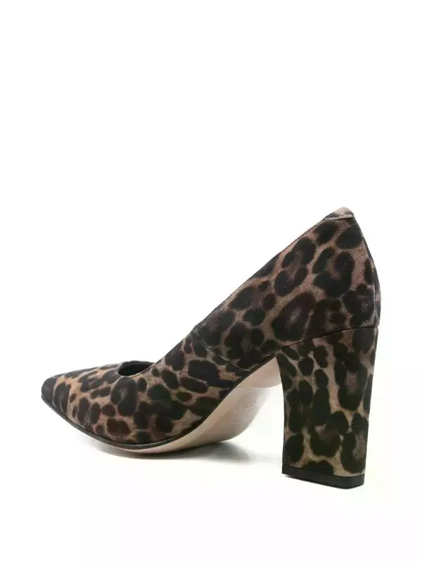 PEDRO MIRALLES Leopard Print Pointed-toe Pumps