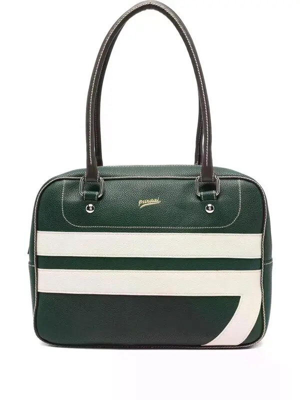 PURAAI 7.03 Icon Striped Tote Bag - Green
