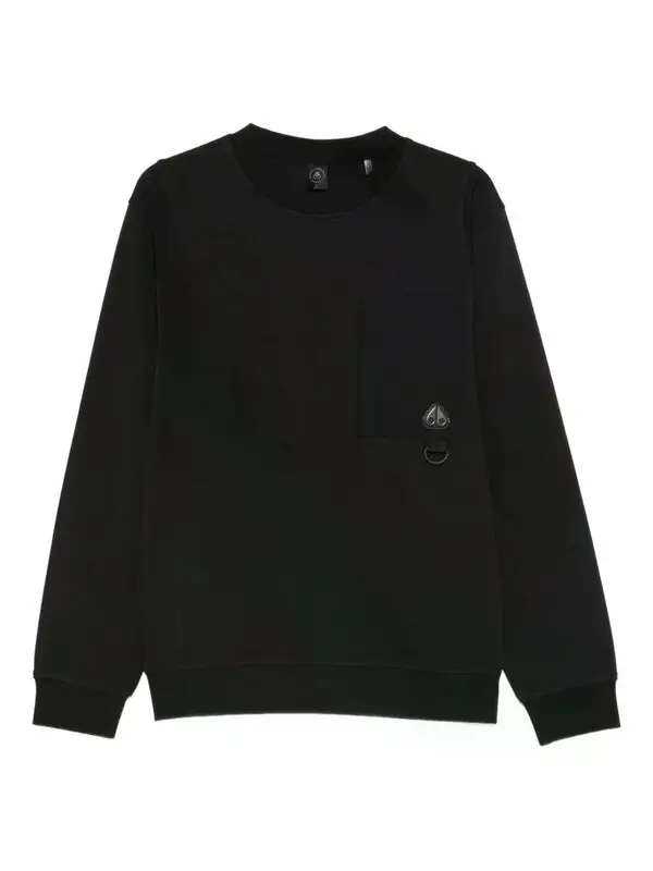 Moose Knuckles Patch-pocket Sweatshirt - Black