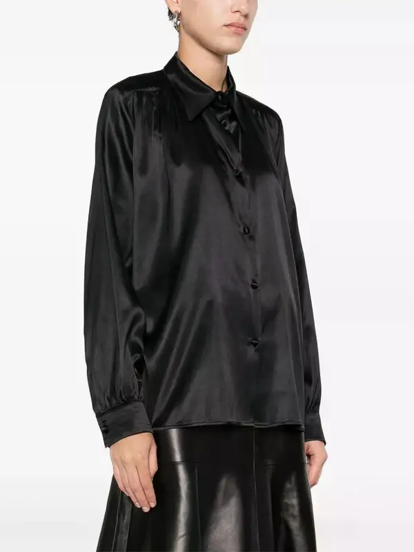SOLOTRE Button-down Shirt - Black