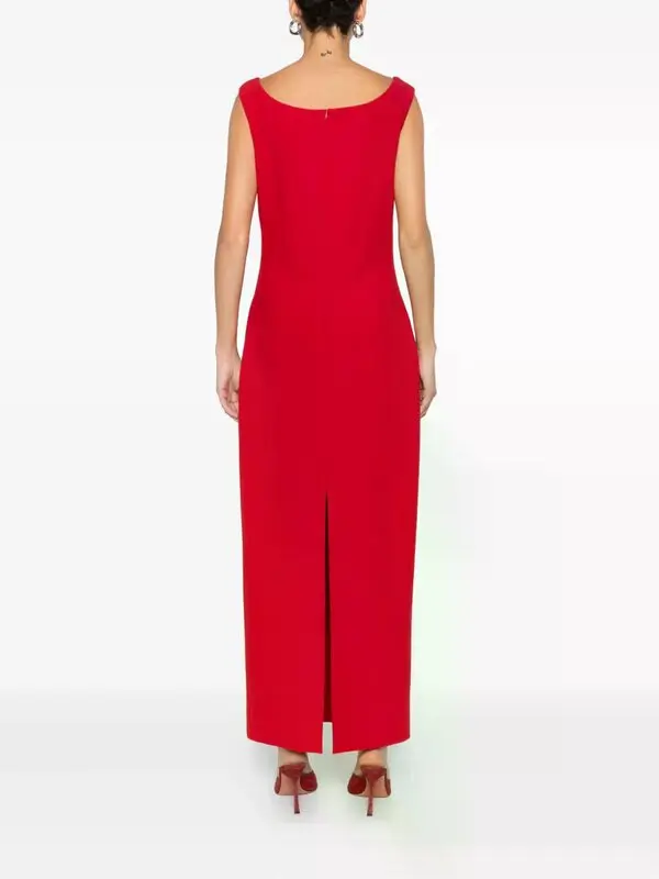 Magda Butrym Floral-appliqué Midi Dress