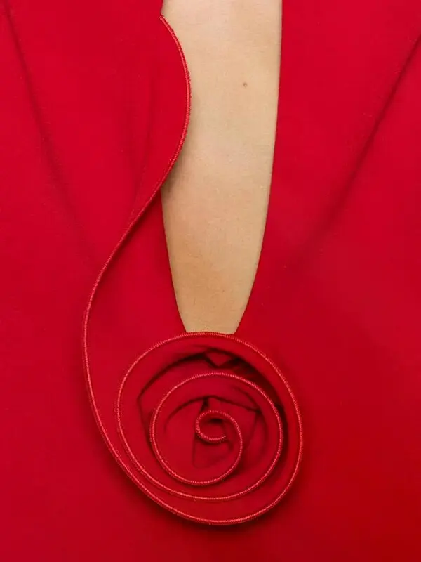 Magda Butrym Floral-appliqué Midi Dress