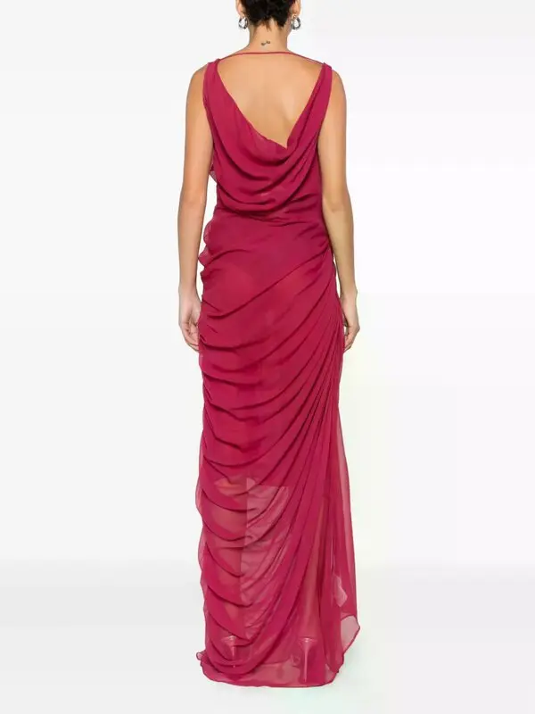 Giuseppe Di Morabito Floral-appliqué Ruched Dress