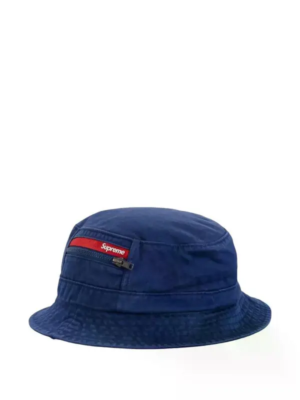 Supreme Bucket Hat With Zip Pocket - Blue