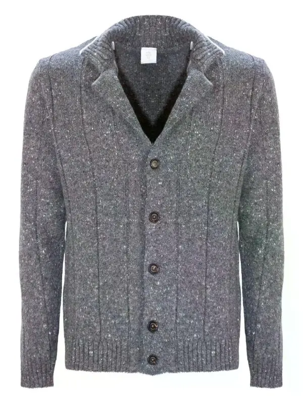 Eleventy Wool-cashmere Blend Cardigan