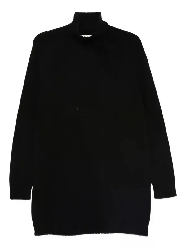 Eric Bompard Cashmere High-neck Mini Dress