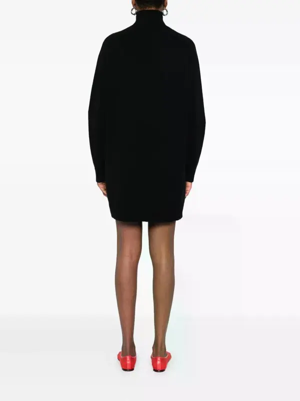 Eric Bompard Cashmere High-neck Mini Dress