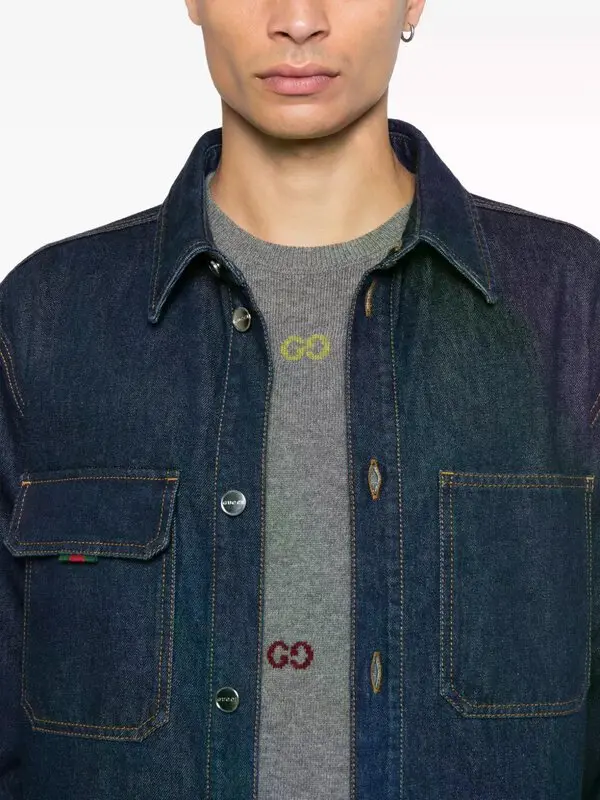 Gucci Button-fastening Denim Shirt
