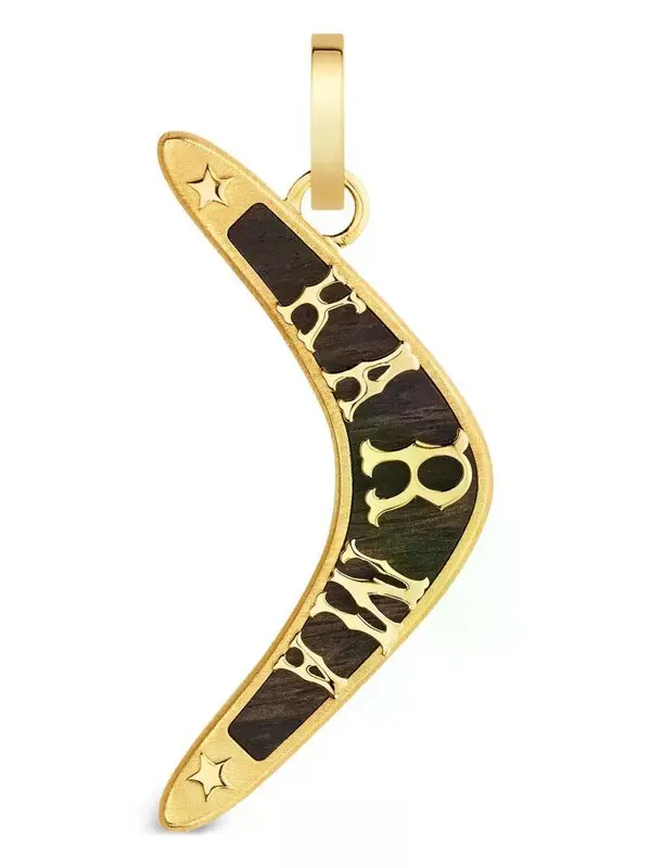MARIE LICHTENBERG 18k Yellow And Ebony Karma Pendant - Gold