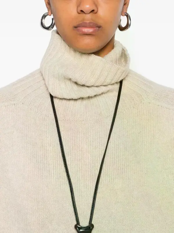 Eric Bompard Cashmere Roll Neck Raglan Sleeve Sweater - Neutrals