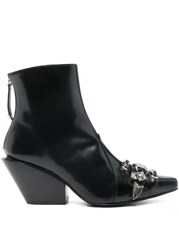 Toga Embellished High Heel Boots