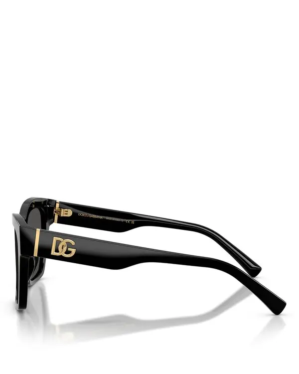 Dolce & Gabbana Square Sunglasses, 53mm - Black
