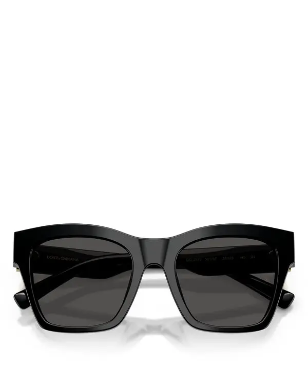 Dolce & Gabbana Square Sunglasses, 53mm - Black