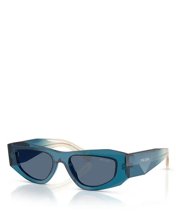 Prada Pillow Sunglasses, 53mm - Blue