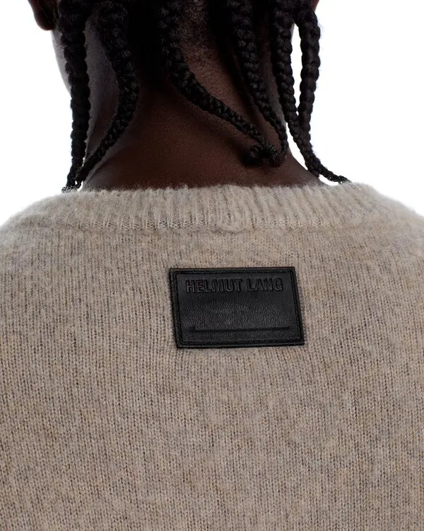 Helmut Lang Brushed Wool Cashmere Crewneck Sweater