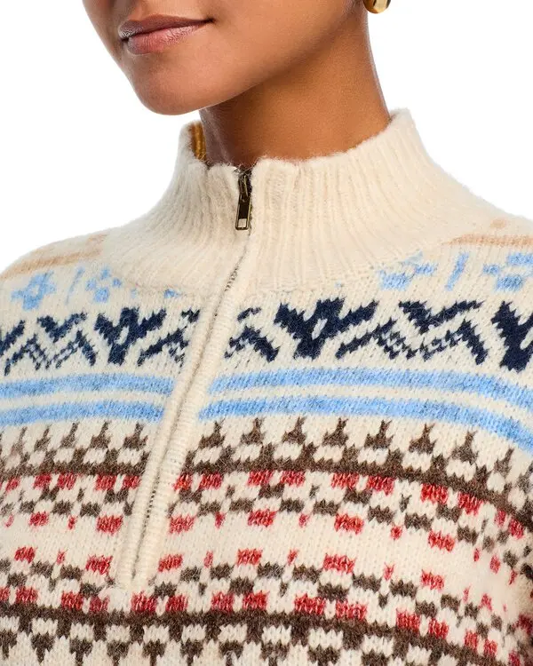 Aqua Ski Half Zip Sweater - Inkwell