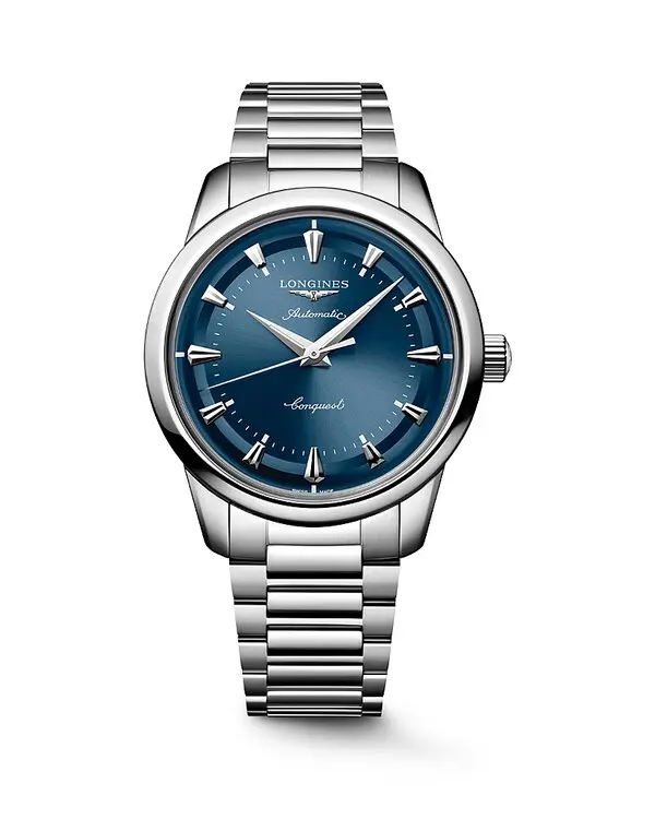 LONGINES Conquest Heritage 40mm Watch - Blue/silver