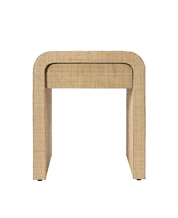 JAMIE YOUNG CO. Montecito 1-drawer Raffia Side Table - Natural