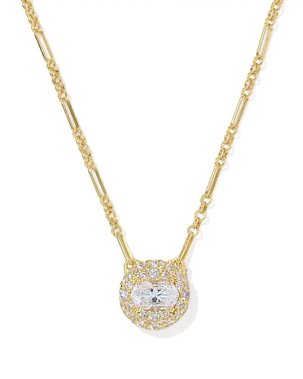 Kendra Scott Bella Crystal Pendant Necklace - Gold