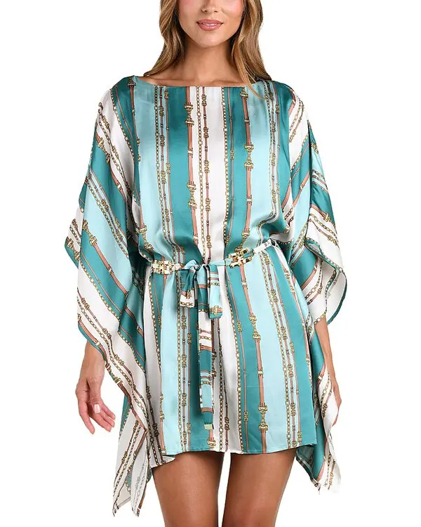 L'Agence Alia Belted Tunic Swim Cover-up - Multi