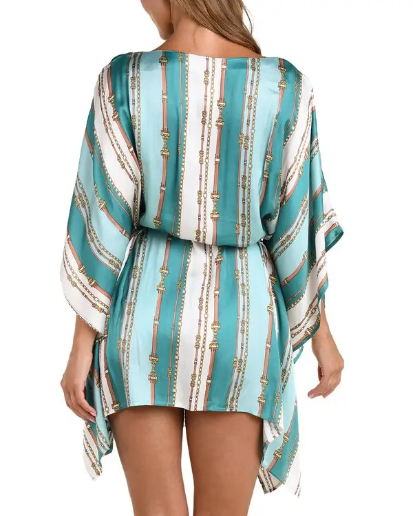 L'Agence Alia Belted Tunic Swim Cover-up