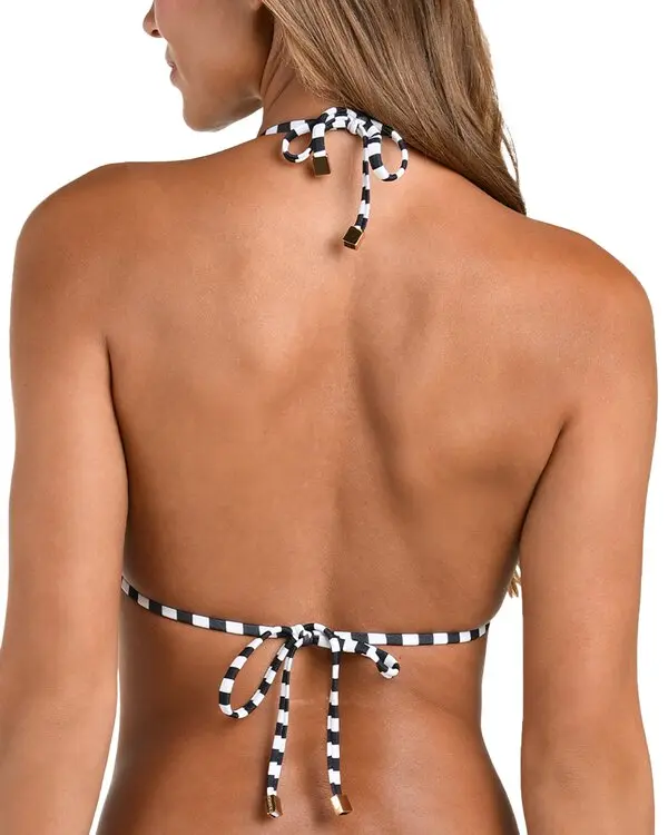 L'Agence Kristin Voyage Triangle Bikini Top - Black
