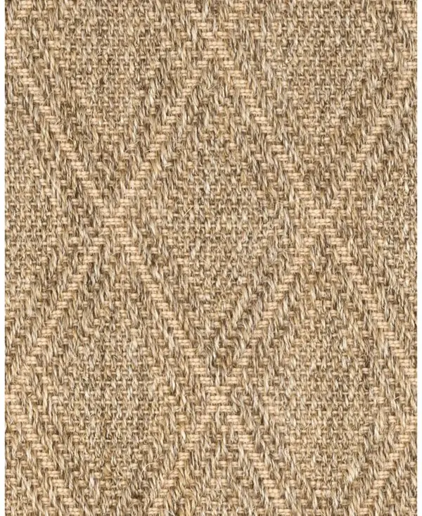 DASH & ALBERT Dash Albert Annie Selke Rda430 Diamond Natural Sisal Area Rug, 2'0x3'0