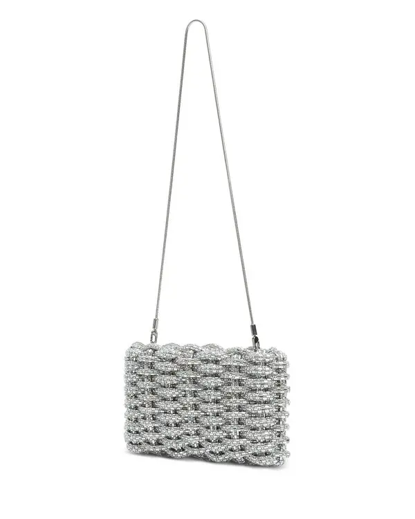 Simkhai Morgan Woven Beaded Clutch