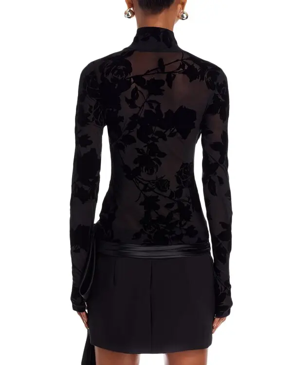 AFRM Zadie Rose Mesh Top