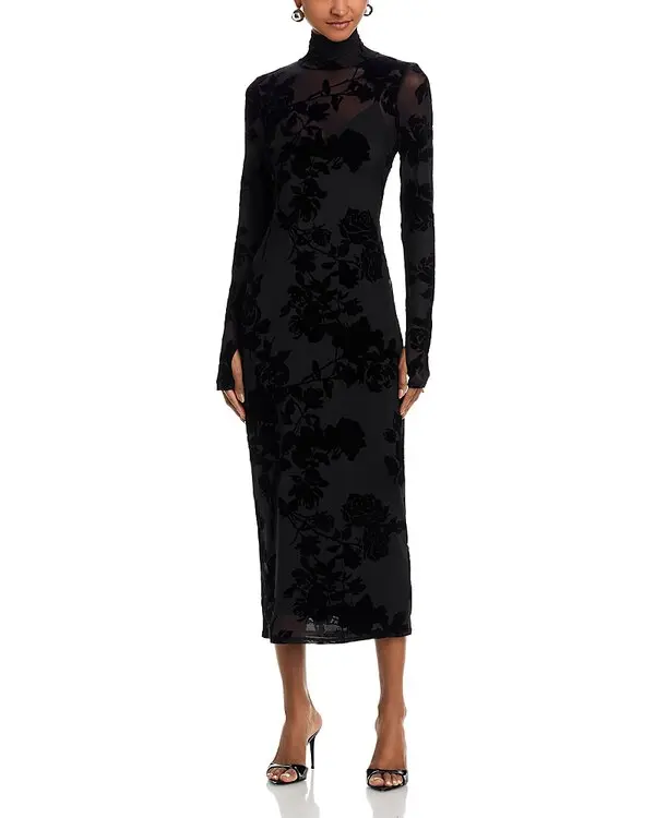AFRM Shailene Midi Dress - Cascade Roses