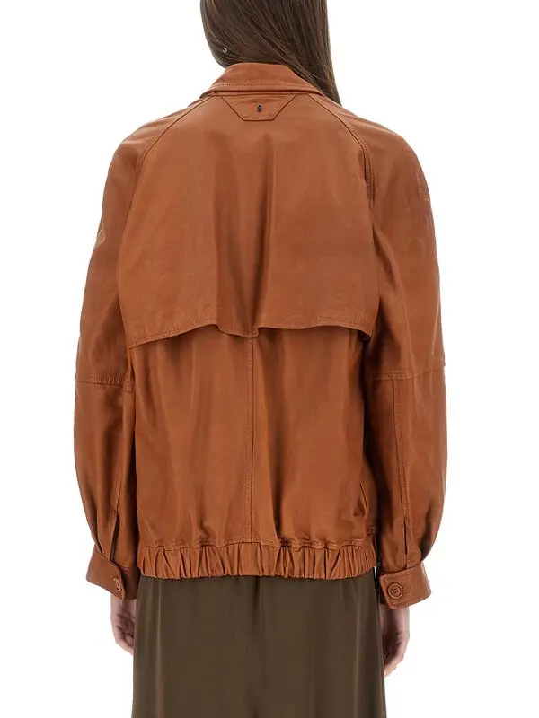 SALVATORE SANTORO Leather Jacket - Buff